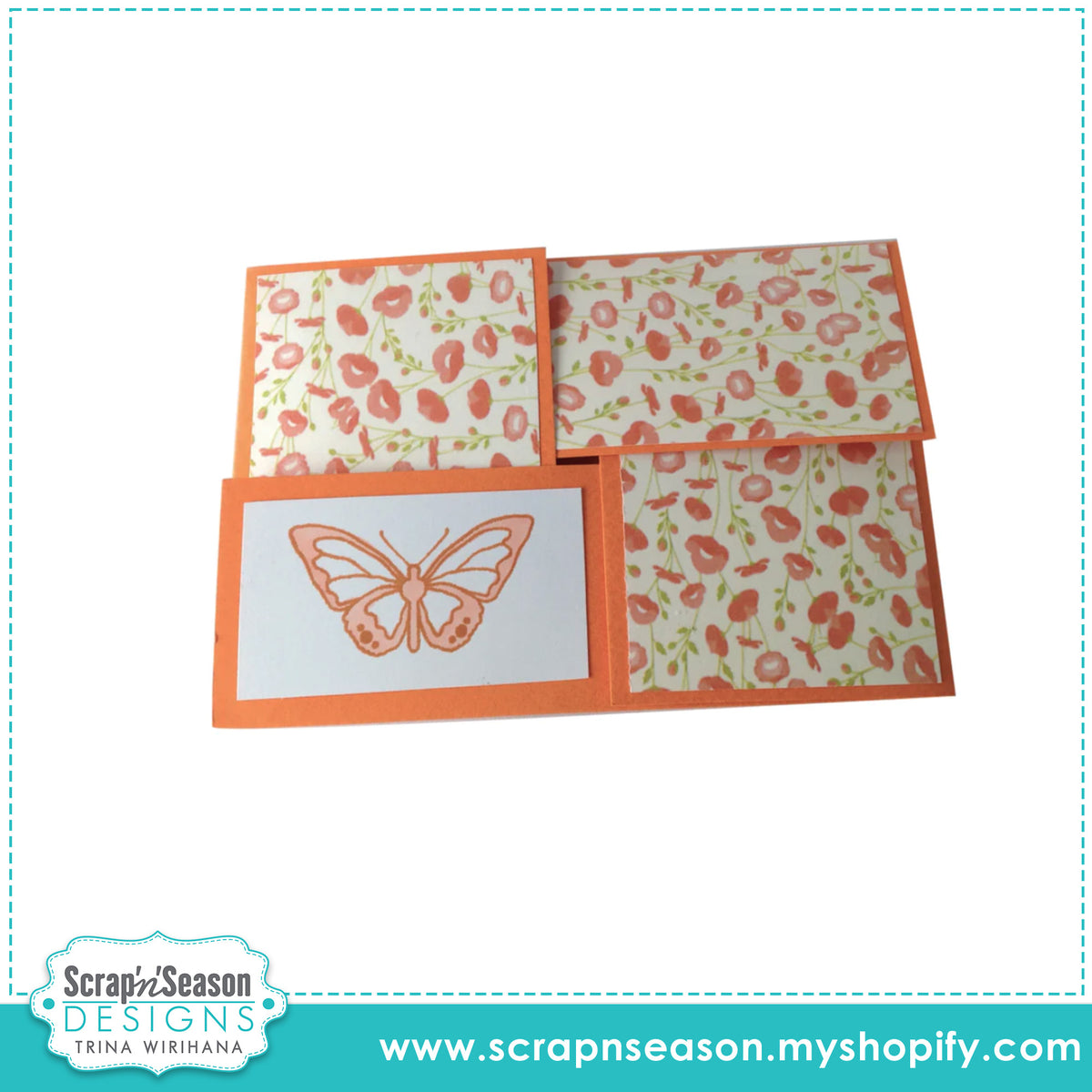 DL - 075. Four Fold Overlap Card – Scrap'n'Season