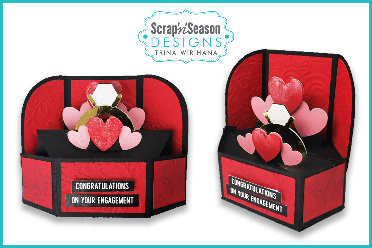 079. Popup Stage Card - Engagement Ring – Scrap'n'Season